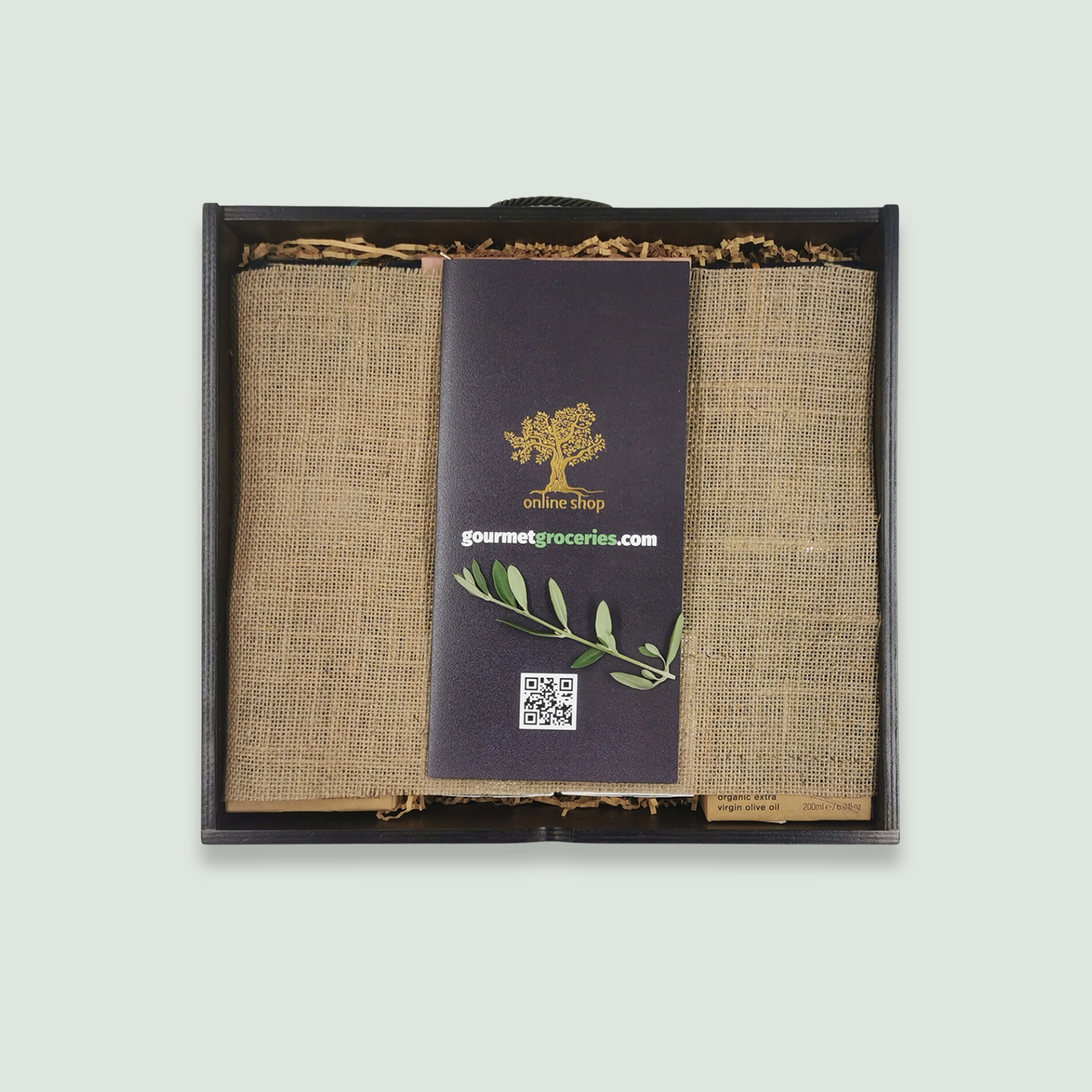 Gift Box 34 : Olive Oil - Olives - Herbs - Honey - Chocolates