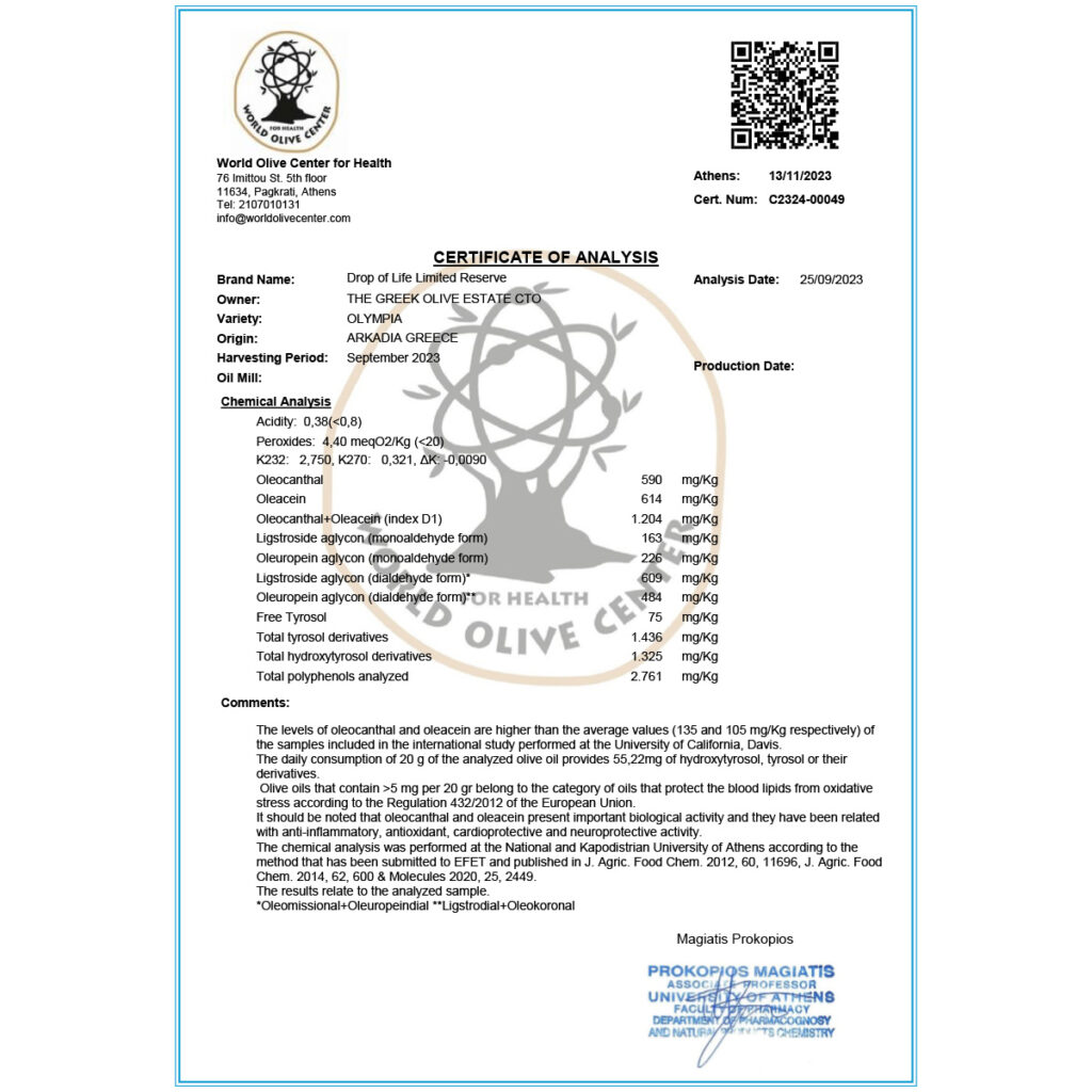 Drop Of Life Healthy Evoo