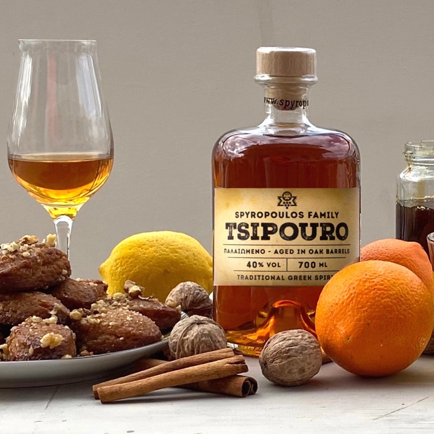 Tsipouro Aged Grape Marc Distillate | Spyropoulos